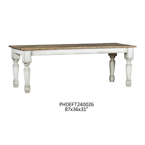 LA GRANGE TABLE IN AGED ALABASTER ( OFF WHITE) - Furniture on Main